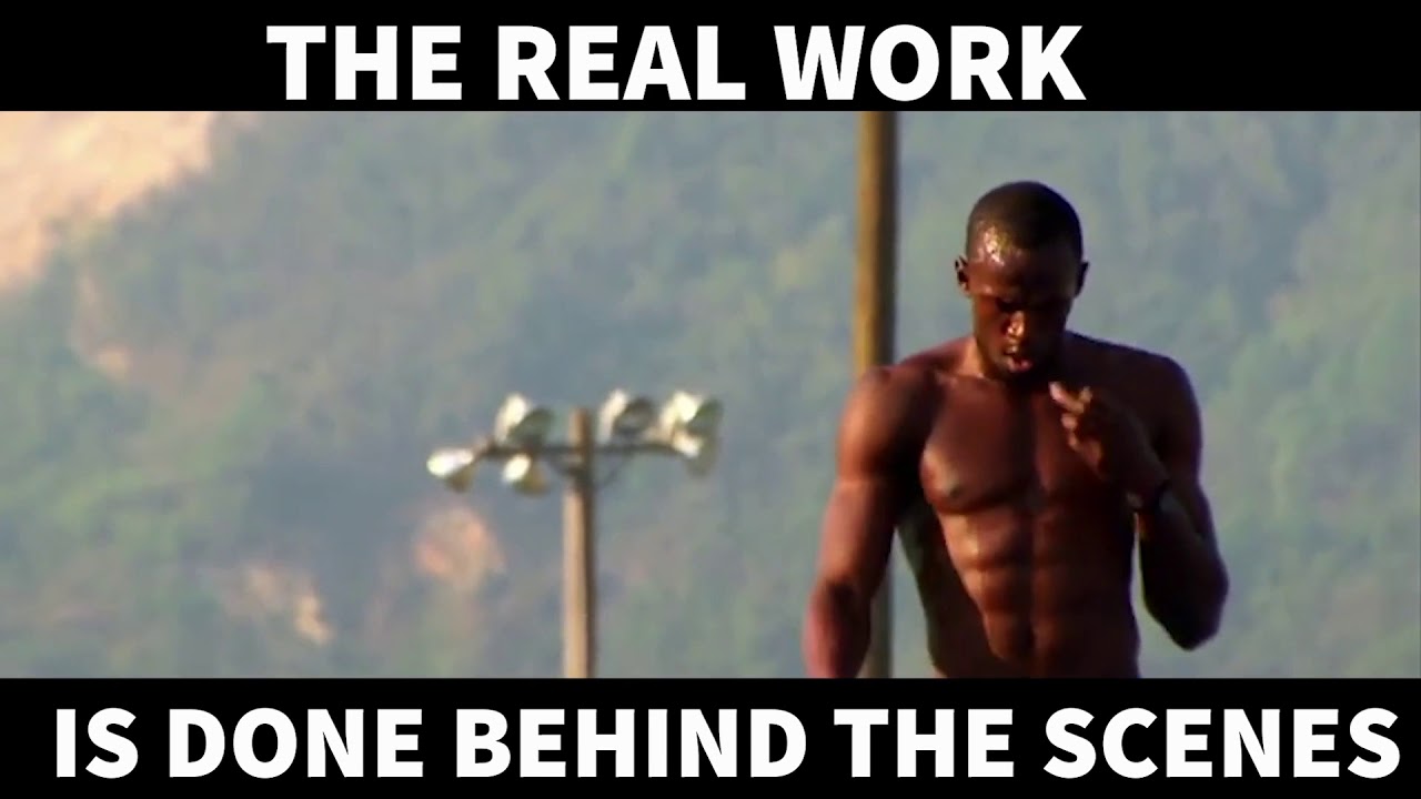 Usain Bolt - The Real Work Is Done Behind The Scenes - YouTube