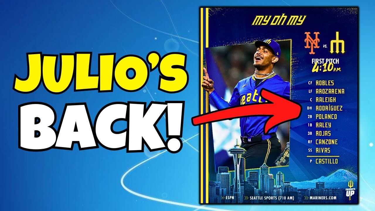 Julio RETURNS As Mariners go for Sweep vs Mets - Mariners Pregame - YouTube