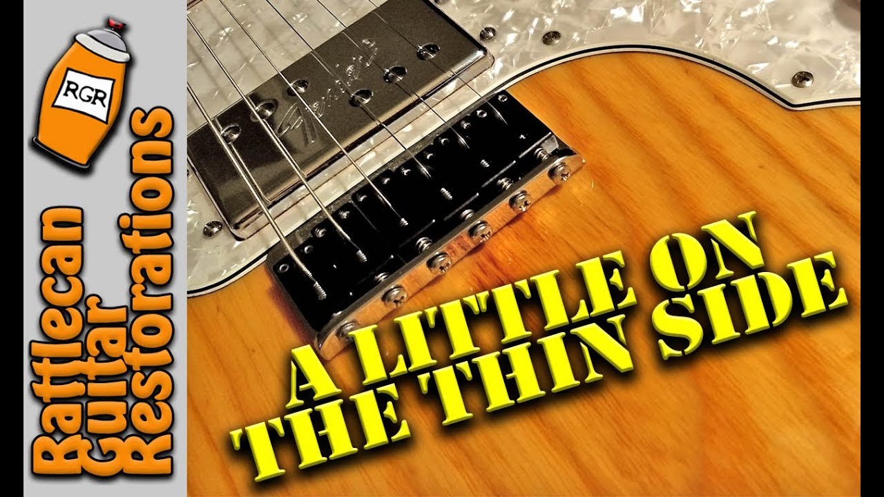 FENDER Thinline Tele neck alignment | RATTLECAN GUITAR RESTORATIONS by ...