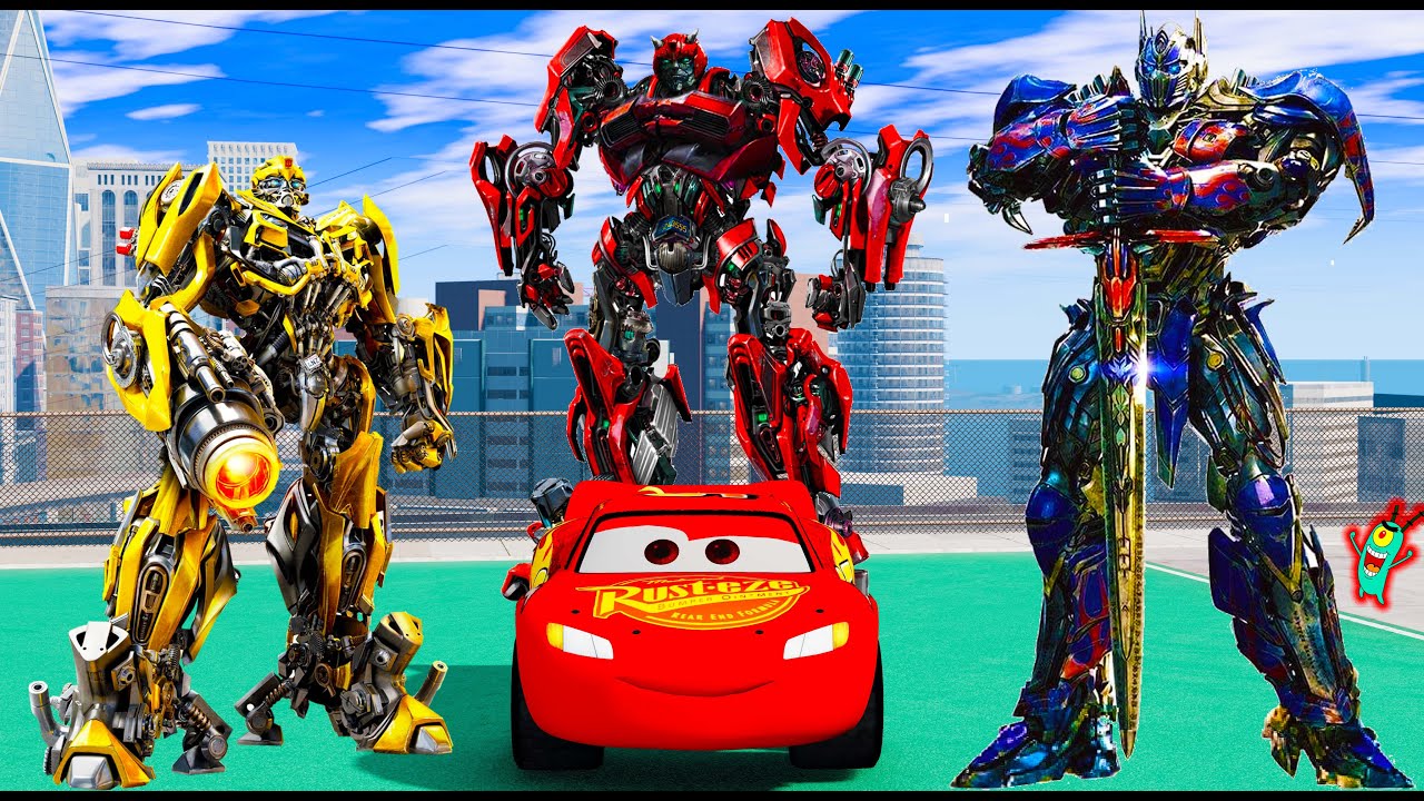 Lightning McQueen became a transformer | CARS TRANSFORMERS - YouTube