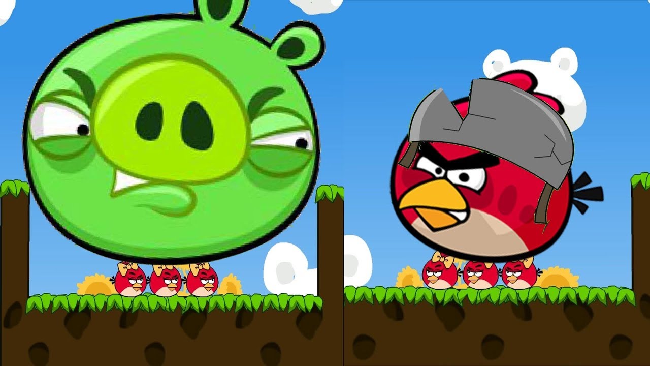 Angry Birds Cannon 3 - TRANSFORM THE RED TO GIANT TO KICK HUGE PIGGIES ...