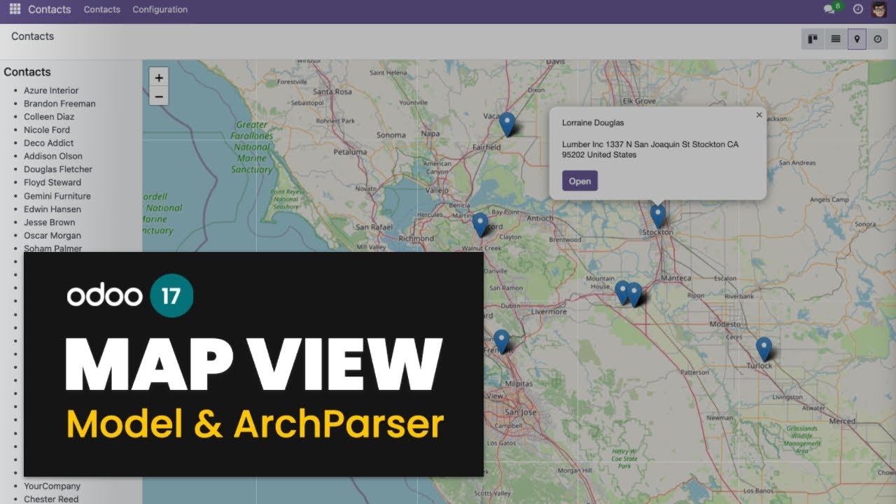 Odoo View Model and Arch Parser | Custom Map View Type - YouTube