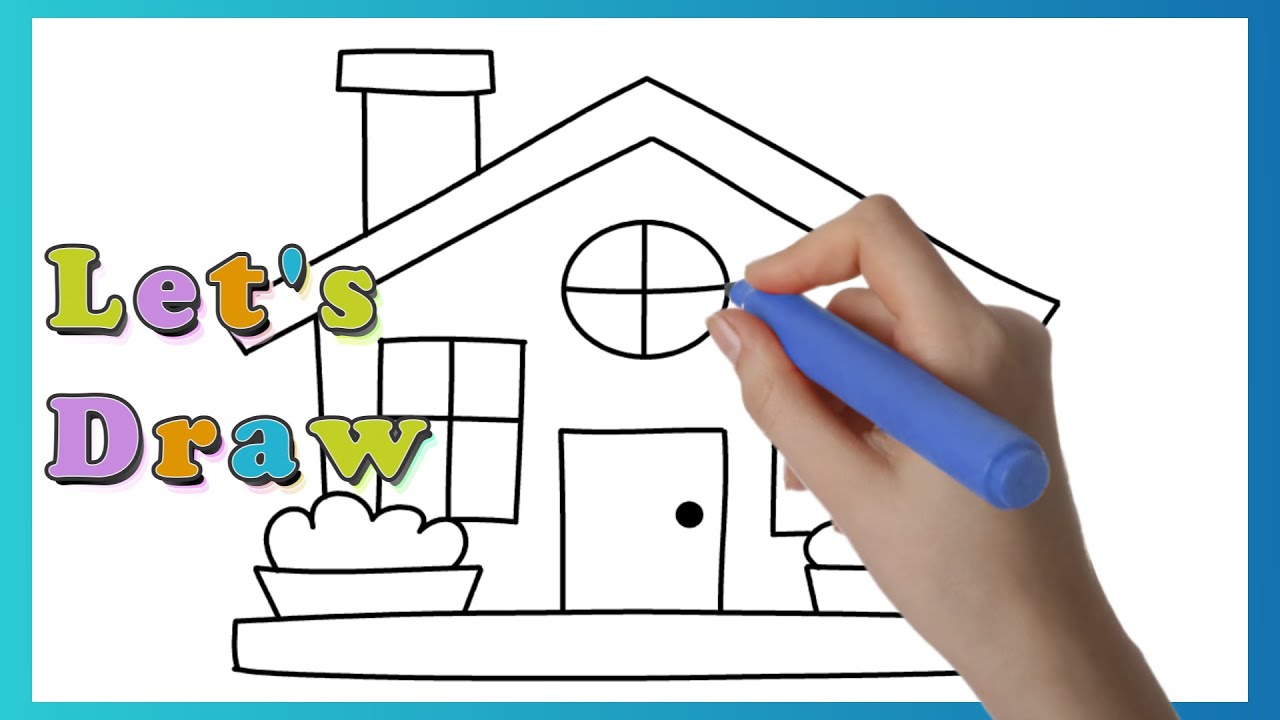Paano Mag-Drawing ng Bahay 🏠 ️ | Step-by-Step Drawing Tutorial - YouTube