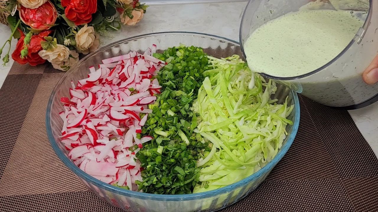 "Very tasty salad that cleanses and slims" - YouTube