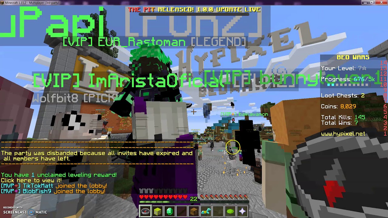 bedwars #1 + hypixel says! (Gone Wrong) - YouTube