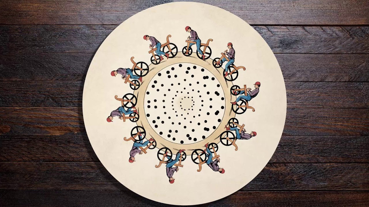 Phenakistiscope (or phenakistoscope). Optical antique animation toy ...
