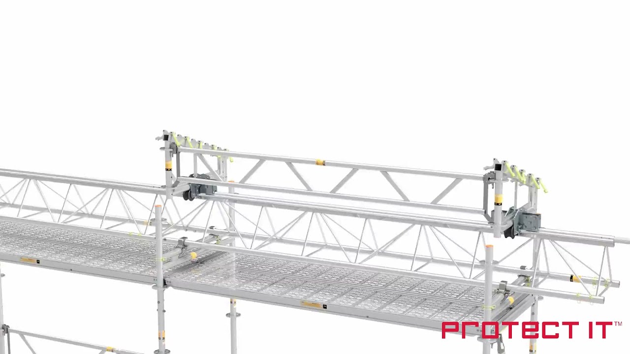 Assembly Roof Section on the Roof Support and Roof Support Knee Brace ...