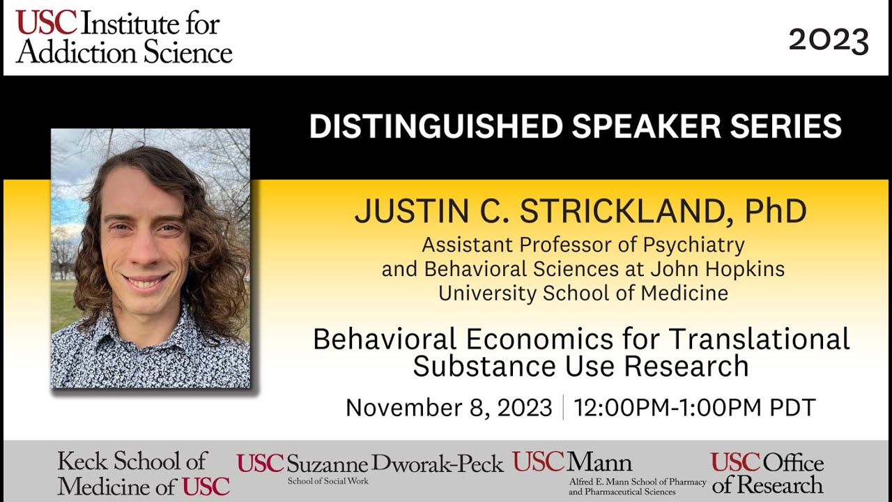 IAS Distinguished Speaker Series - Justin Strickland PhD - November 8th ...