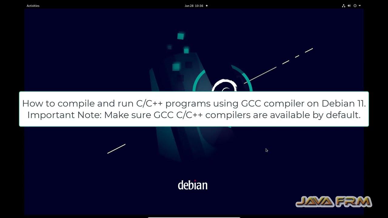 How to compile and run C/C++ on Debian 11 using GNU GCC and G++ compiler - YouTube