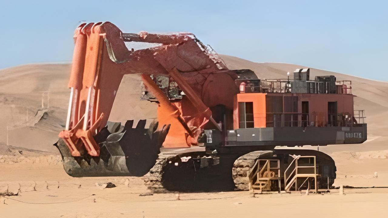 🔥Biggest heavy Excavator Hitachi mining coal Biggest Truck Belaz Mega ...
