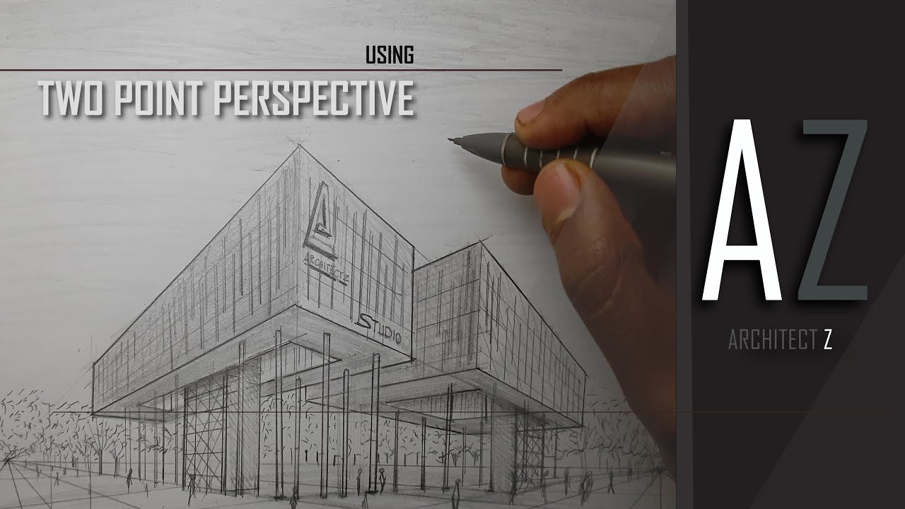 perspective Drawing/Two Point Perspective/Architectural Drawing ...