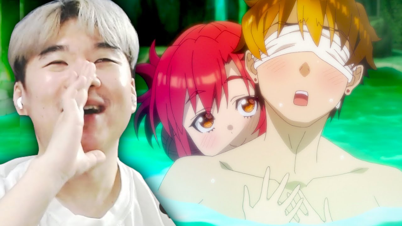 YUKE WITH ANOTHER BLIND FOLDED HOT SPRING SCENE.....IT SHOULD'VE BEEN ...