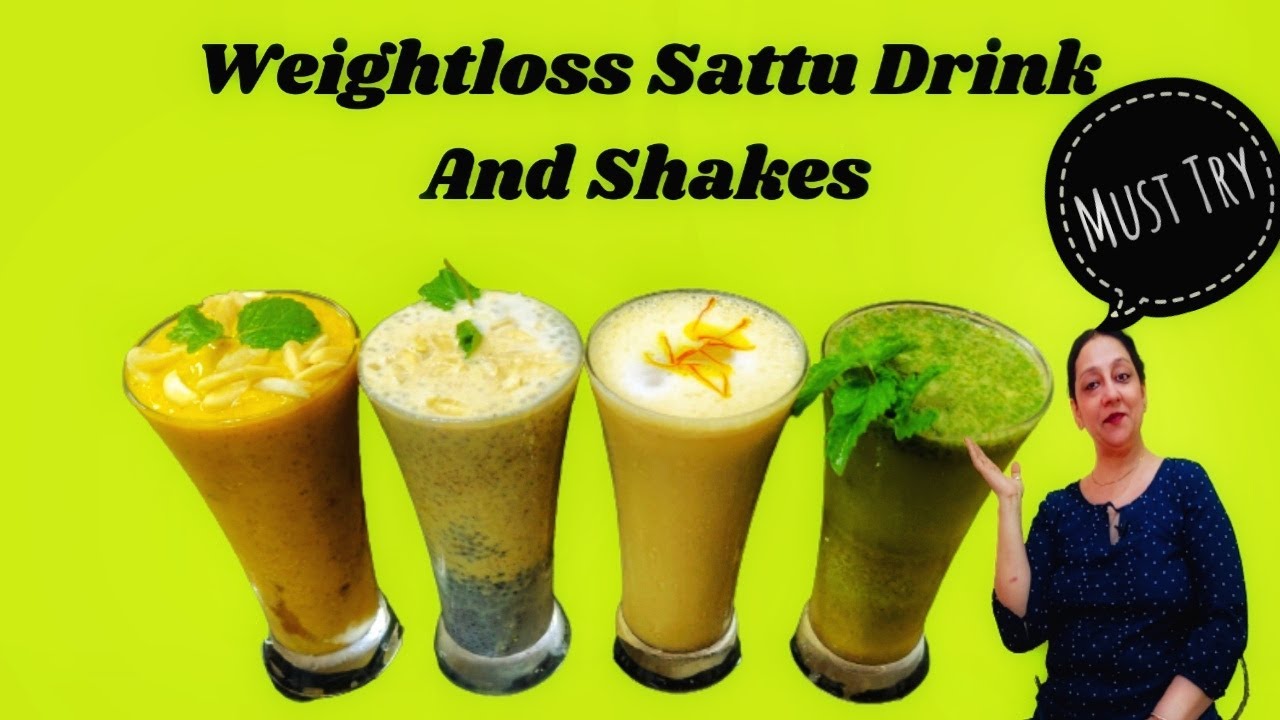 4 Sattu Drink And Shakes |How To Make Quick And Easy Sattu weightloss ...