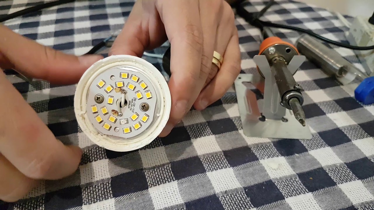 Como consertar lâmpada de led queimada - Muito fácil! - YouTube