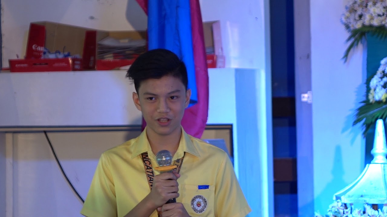 16 Min. Grade 10 Moving Up speech but never Boring - YouTube
