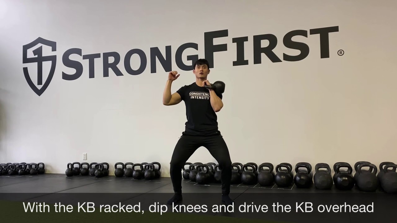 AMPFit Exercise Library - (Kettlebell) Push Press - YouTube