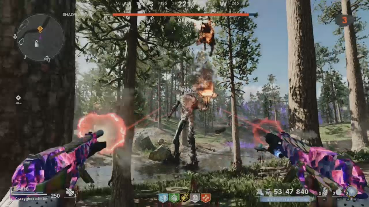 ORDA BOSS FIGHT USING AKIMBO DIAMATTIS COLDWAR ZOMBIES OUTBREAK RUKA ...