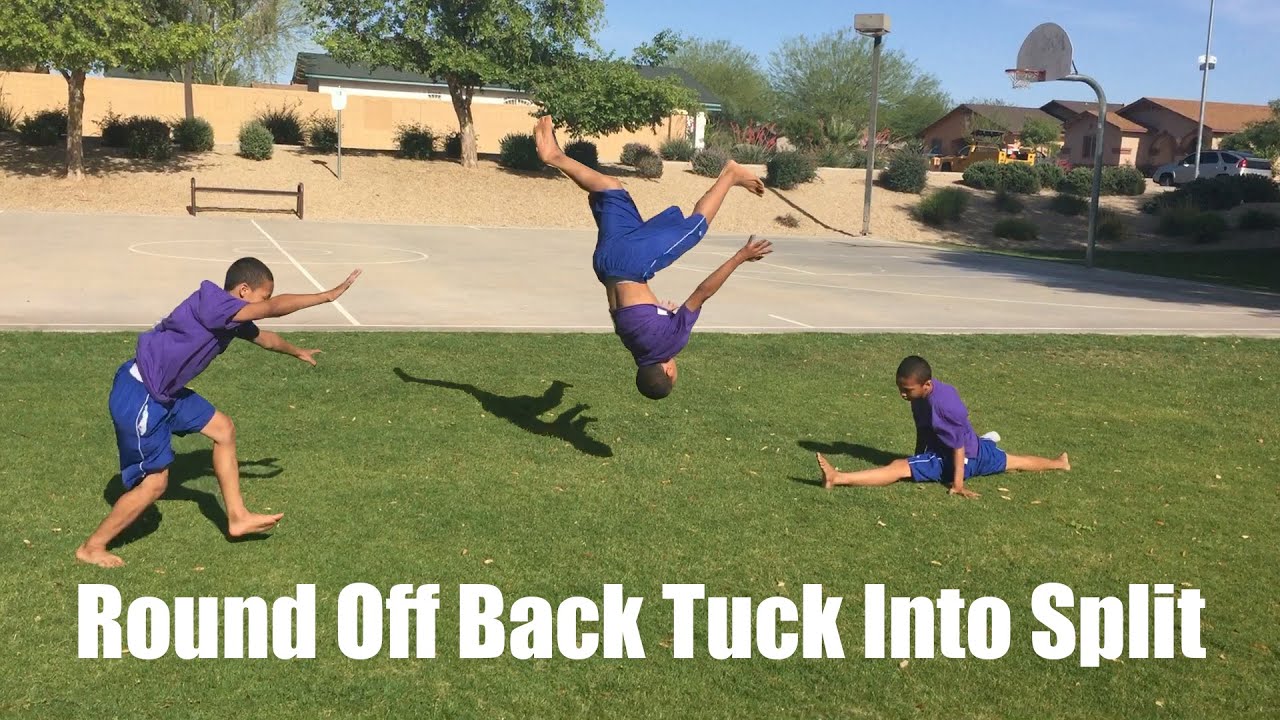 Round Off Back Tuck Into Split - YouTube
