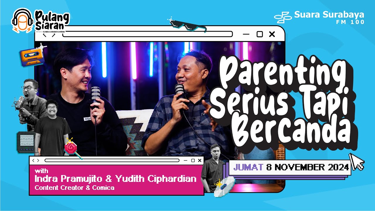 Parenting Serius tapi Bercanda Para Komika | Pulang Siaran bareng Indra Pramujito & Yudith - YouTube