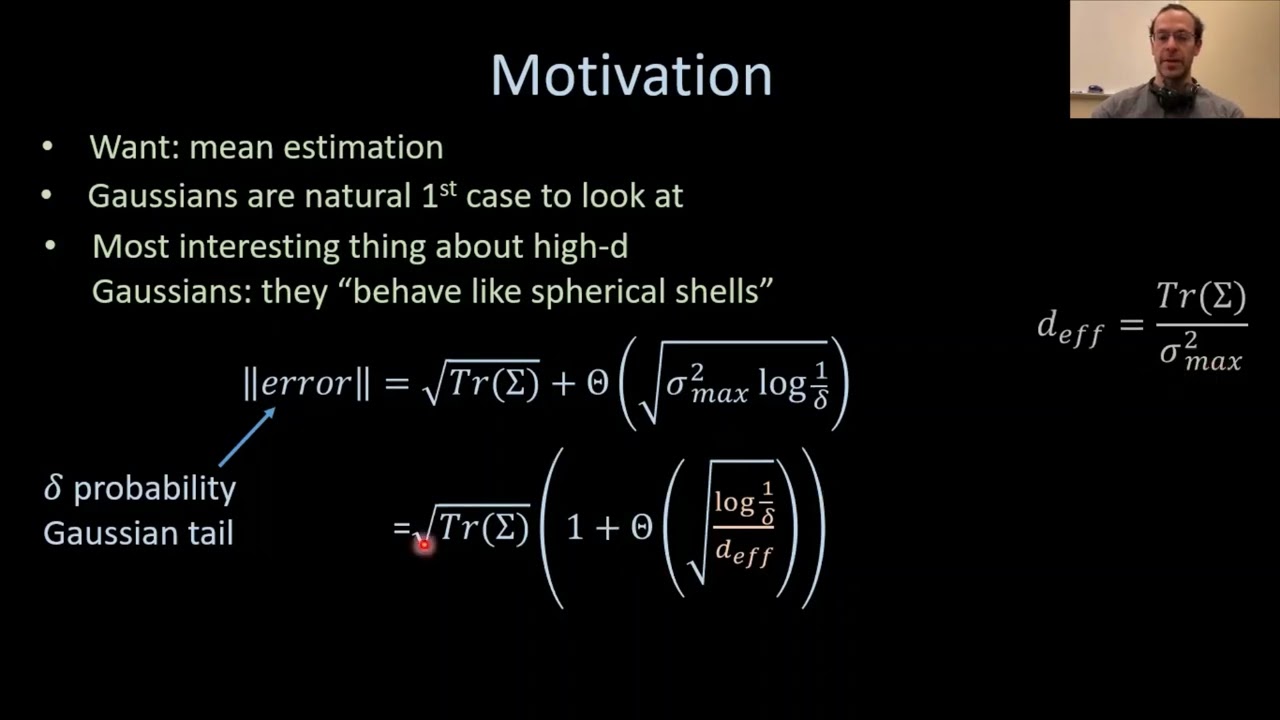 Optimal Sub-Gaussian Mean Estimation in Very High Dimensions - YouTube