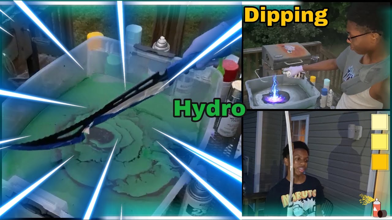We Hydro dipped some items for the first time⚔️🆕 It turned out better ...