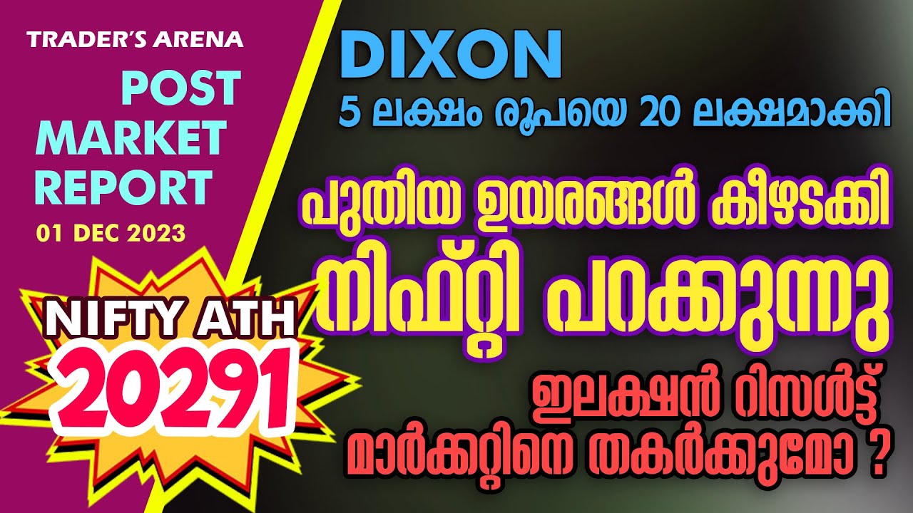 Nifty hit a new ATH @ 20291, and Dixon was a lottery | 01.12.2023 ...