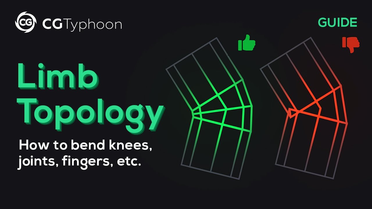 How to bend the topology of knees, joints, fingers, etc. #topology # ...
