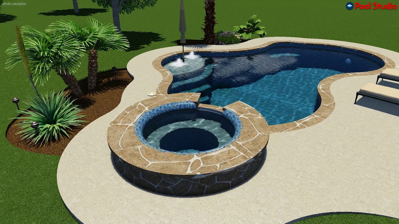 Hacienda Pools Dooley design by Josh Donegan - YouTube
