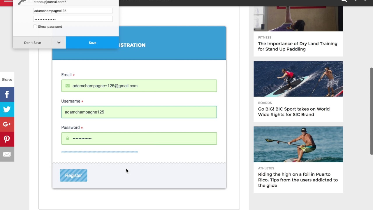 Standup Journal Registration - YouTube