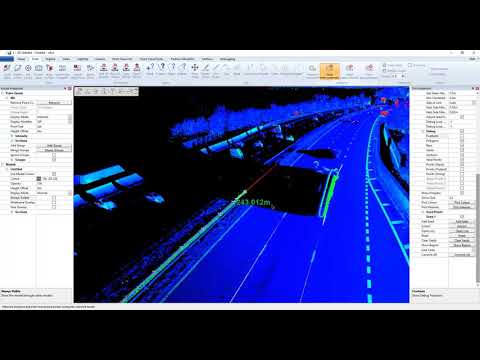 n4ce 4.30 BETA - Auto Extraction of Crash Barriers\Walls from Point Clouds - YouTube