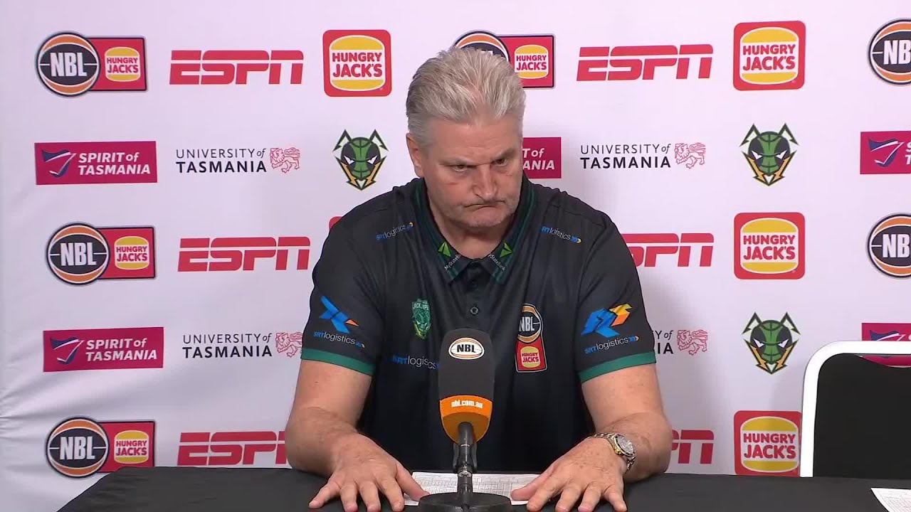 Scott Roth press conference vs Perth Wildcats - Round 13, NBL26 - YouTube