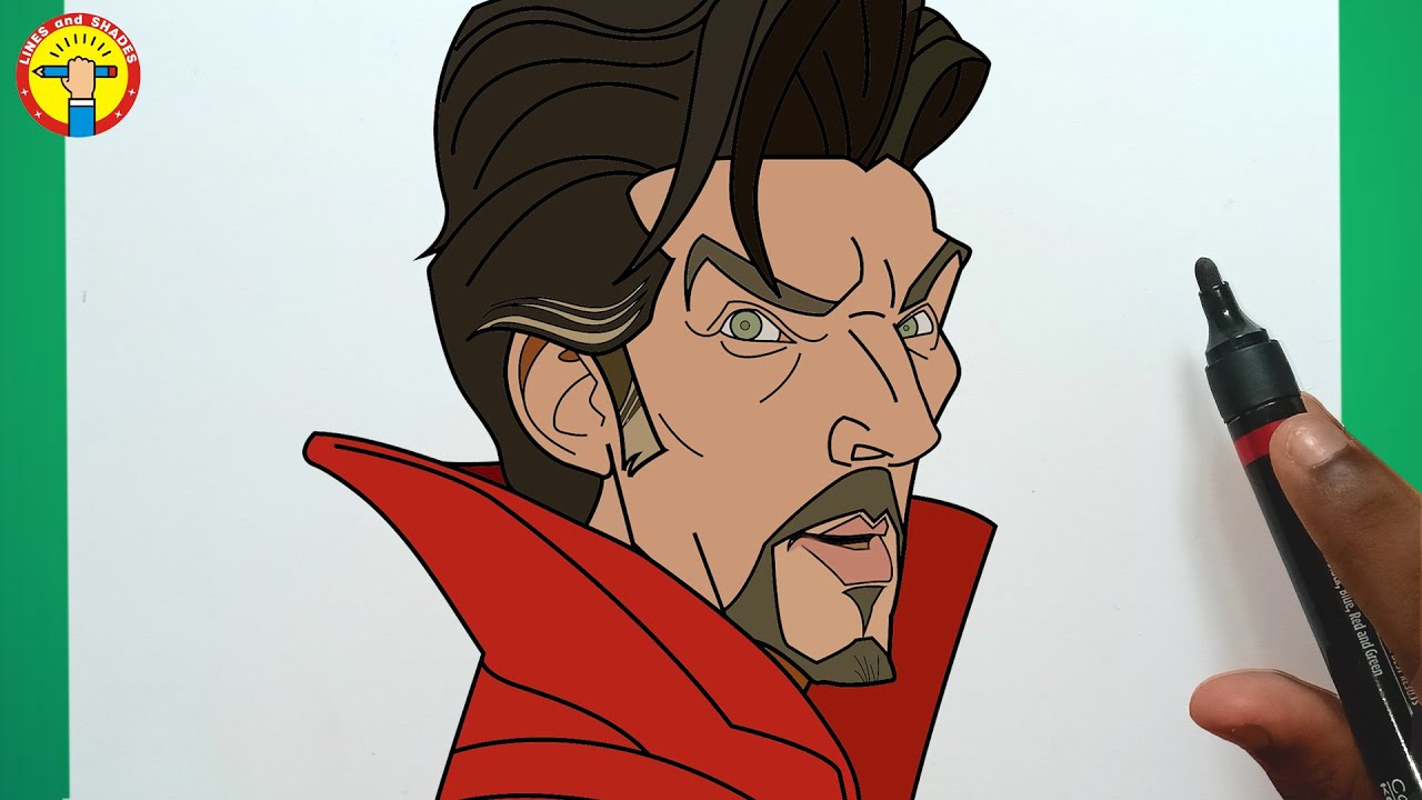 How to Draw Doctor Strange - Step by Step - YouTube