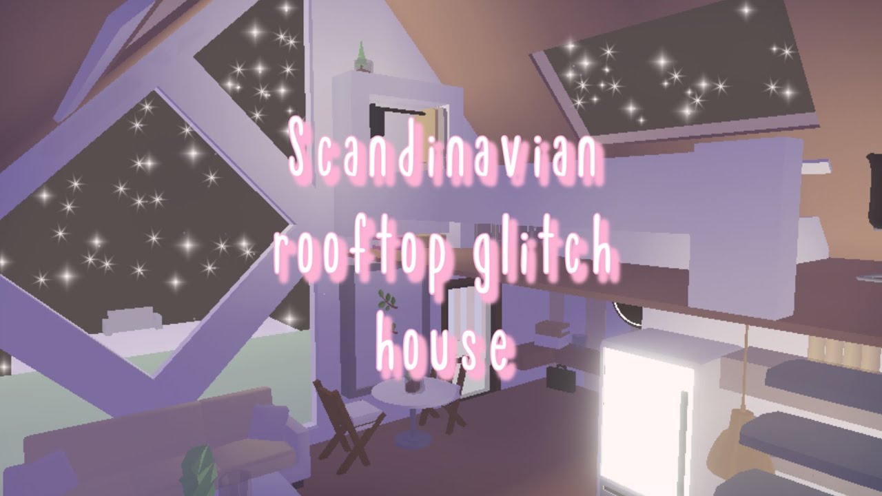 Scandinavian loft house interior (part 2) [adopt me roblox] DIY rooftop ...
