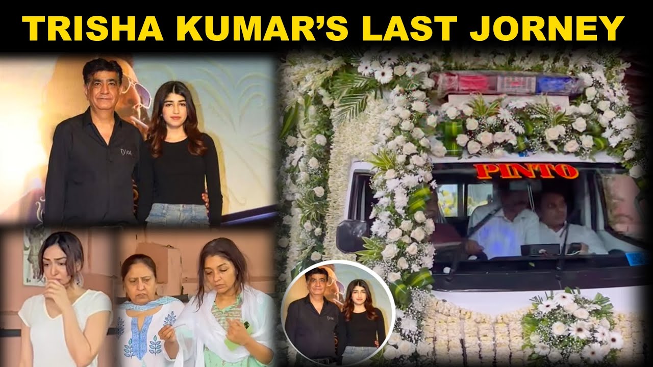 Celebrities at Trisha Kumar’s Funeral | Krishan Kumar , Shera , Sajid ...