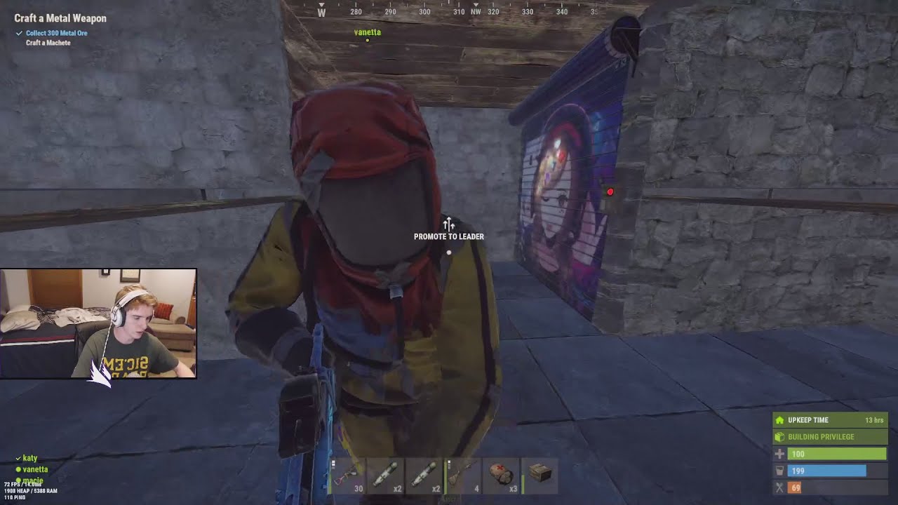 Tornado destroying neighbor's house irl but still playing rust... # ...