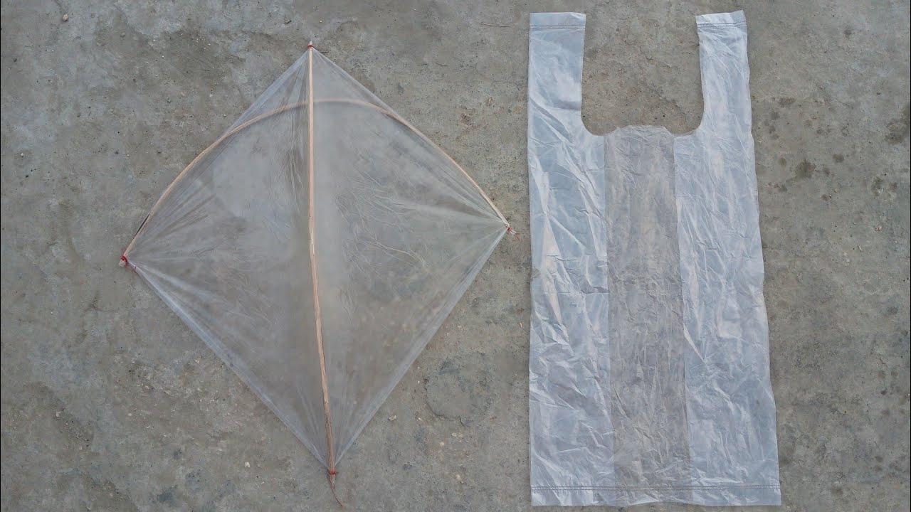 Patang Banane Ka Tarika Plastic | Shopper Bag New Experiment Kite ...