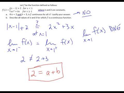 AP Calculus Limits Review 6 - YouTube