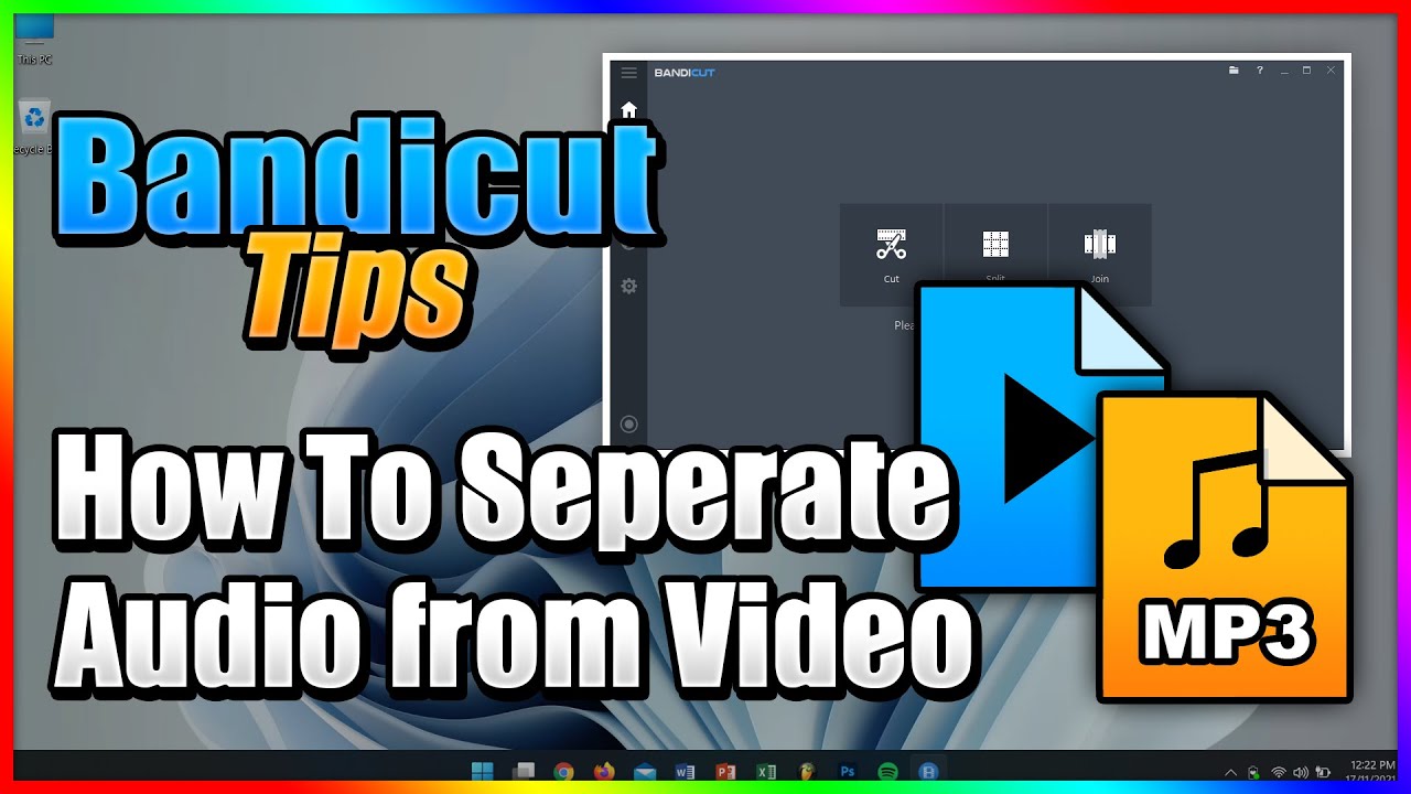 How to Separate Audio and Video tracks - Bandicut Video Cutter - YouTube