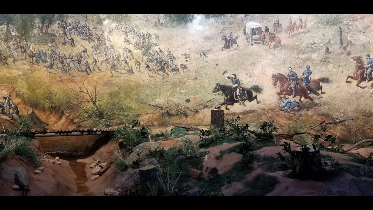 Battle of Atlanta Cyclorama at the Atlanta History Center - YouTube