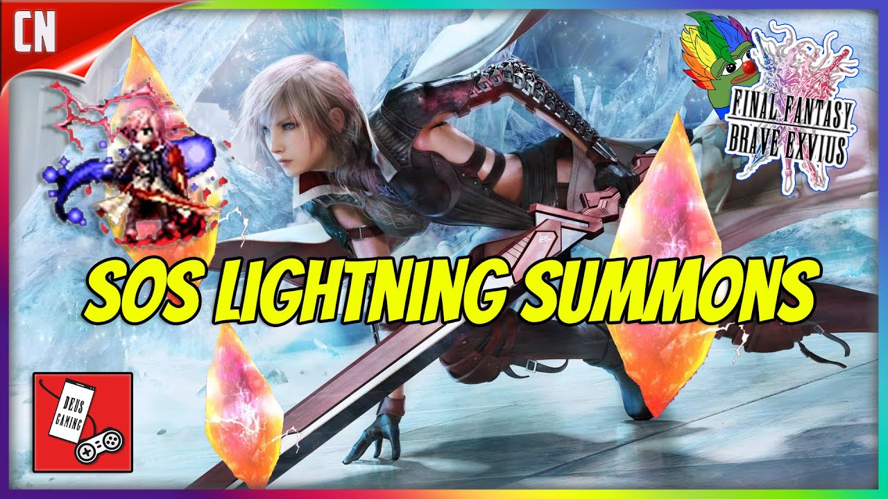 I just HAD to PULL for SOS Lightning! [FFBE CN] - YouTube
