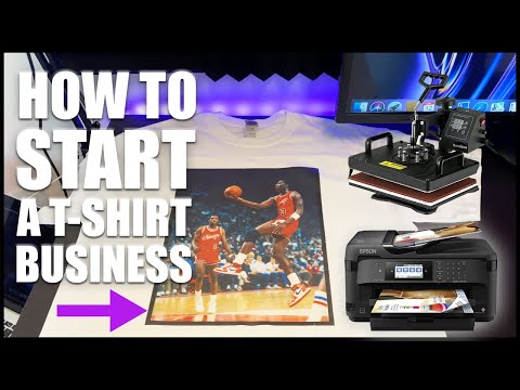 How To Start A T-Shirt Business At Home With $500 (How to make T-shirts)