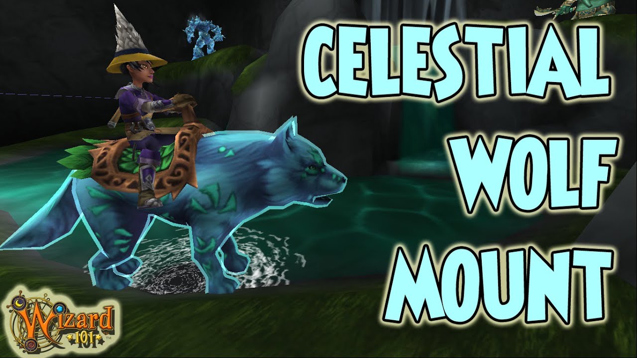 Wizard101: 🐺 CELESTIAL WOLF 🐺 Mount Review - YouTube