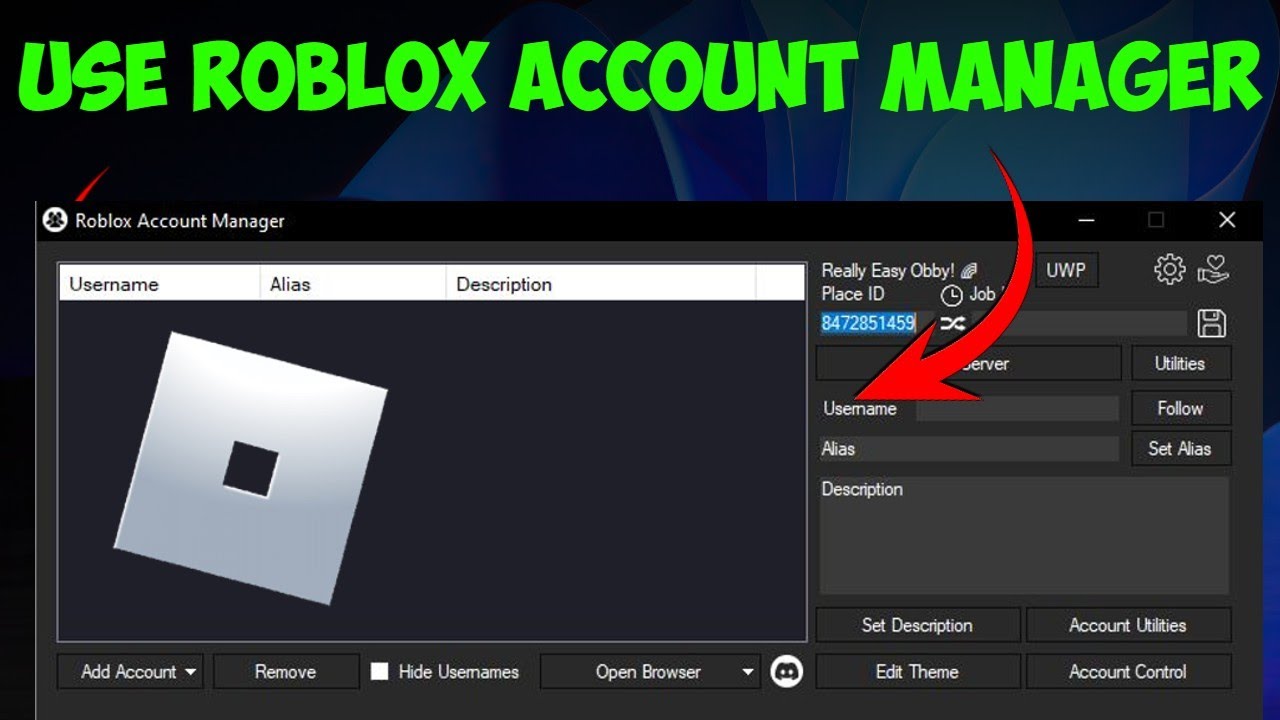 How To Use Roblox Account Manager - Full Guide - YouTube