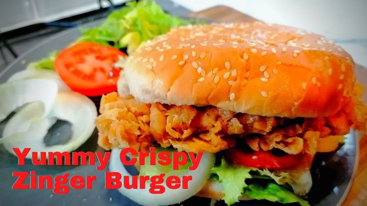 Spicy Crispy Zinger Burger - YouTube