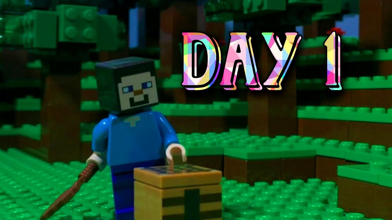 Day 1 In Minecraft - Stop Motion Animation - YouTube