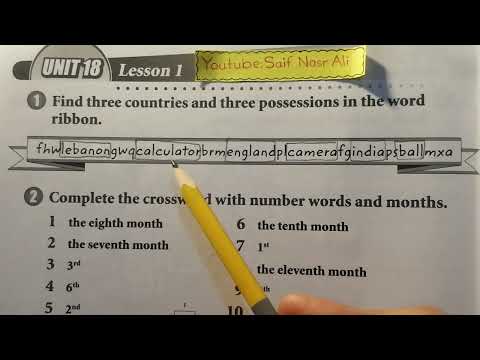 Sunrise 5 Unit 18 Vocabulary practice 1 🔴  ئینگلیزی پۆلی پێنجەم