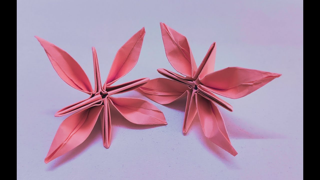 How to Make a Paper Star Flower 🌺🌹| Easy Tutorial #origami # ...