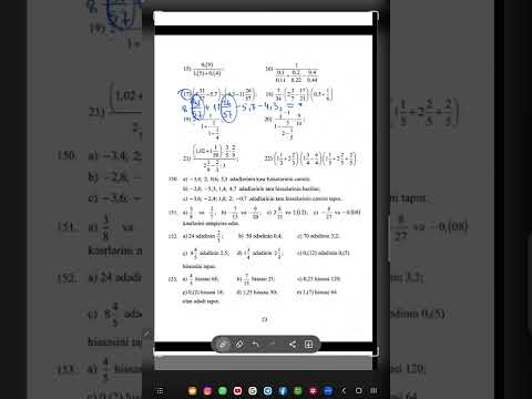 Yaqubov Kitabının izahı-Adi Onluq kəsrlər (149-164)