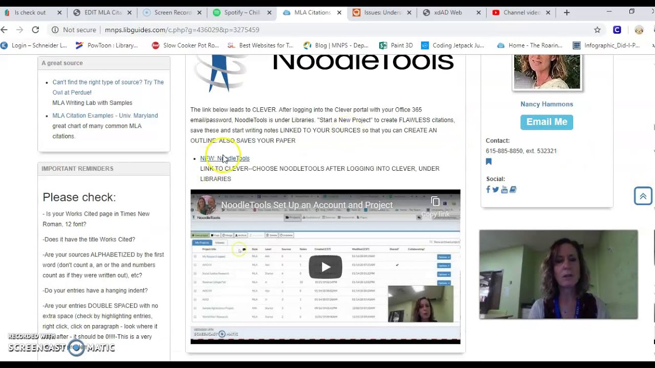 NoodleTools Copy and Paste - YouTube