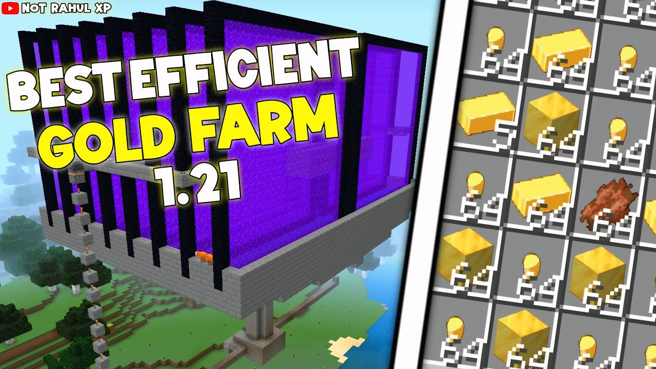 Best Gold XP Farm For Minecraft Pocket Edition 1.21! @notrahul_xp0 ...